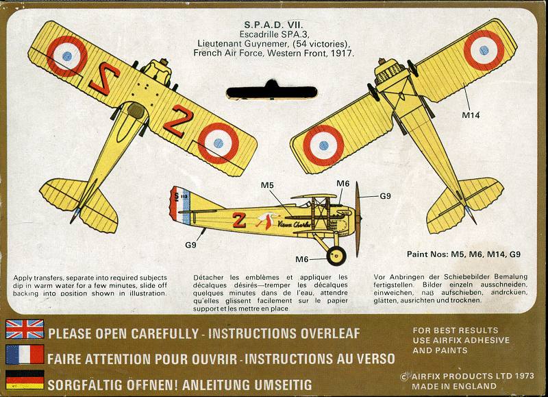 1967 SPAD VII 1.72 - - The Airfix Tribute Forum